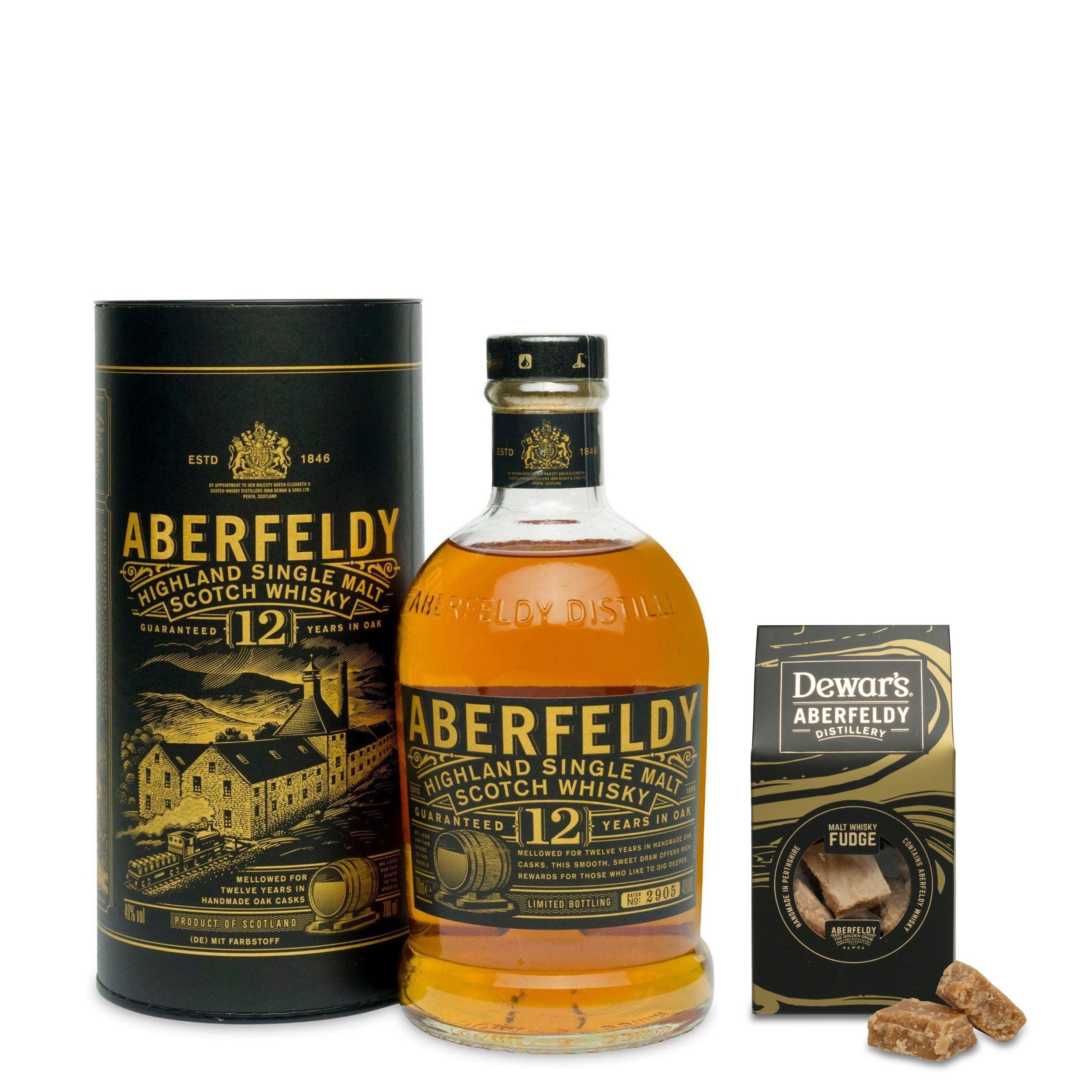 Aberfeldy 12 Year Old with a Complimentary Whisky Fudge – JPHA