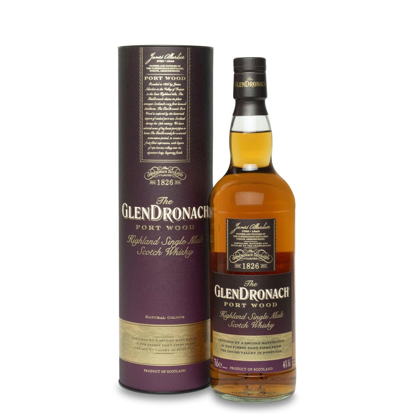 GlenDronach Port Wood Highland Single Malt Scotch Whisky – JPHA